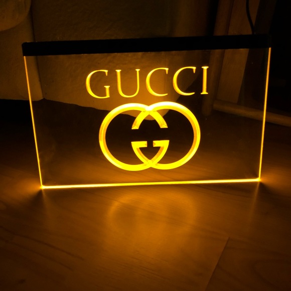 Other | Gucci Led Neon Light Sign 8x12 | Poshmark